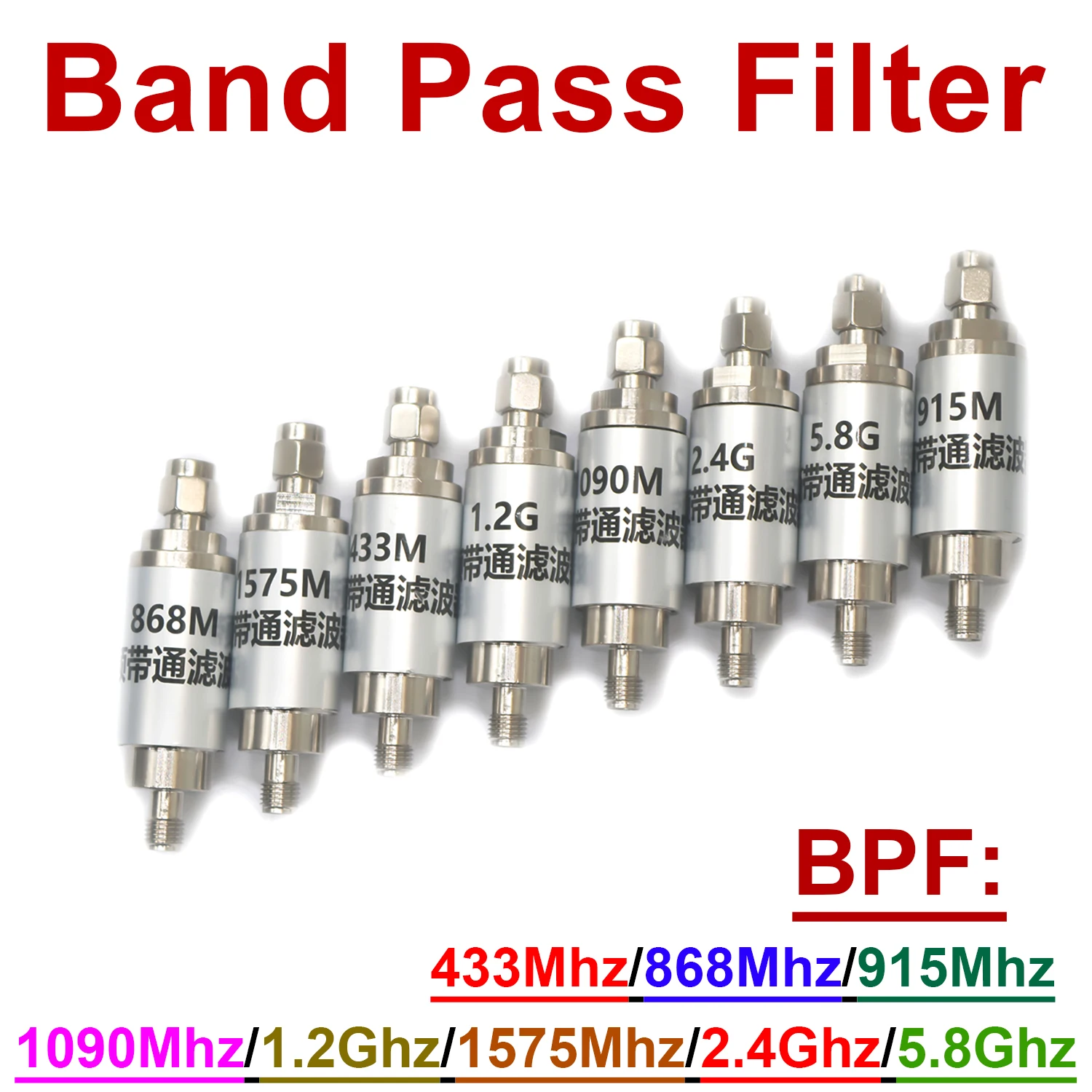 Band-Pass-Filter-BPF-433Mhz-868Mhz-915Mhz-1090M-1-2Ghz-1-5Ghz-2-4Ghz-5 ...
