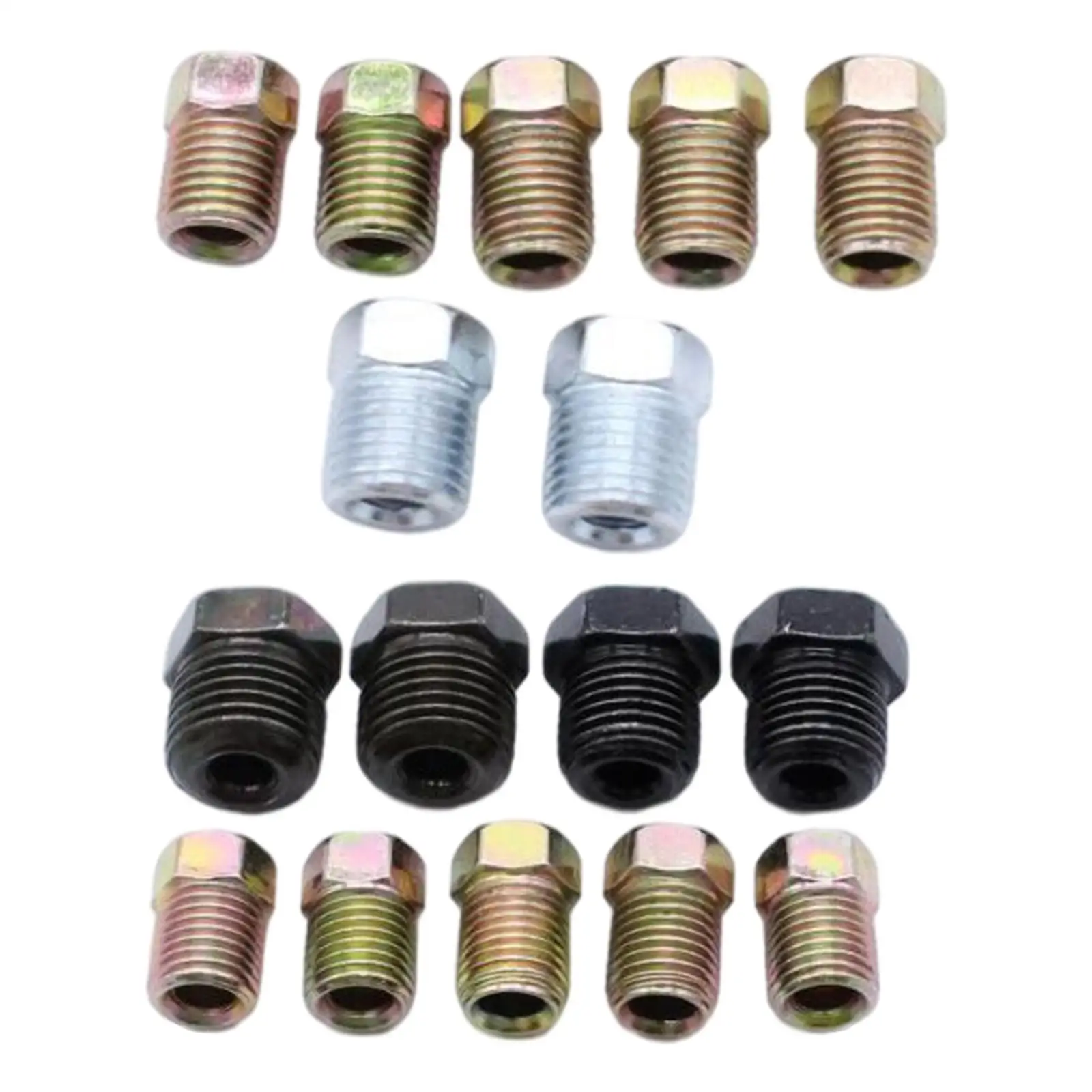 16 Pieces Inverted Flare Tube Nuts Tubing Connector Fits for 3/16 inch ...