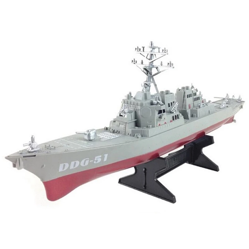 Destroyer Ship Model Static Toys with Display Stand Warship Model DIY ...