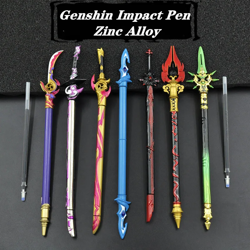 Game-Impact-Weapons-Model-Stationery-Nice-Creative-Ballpoint-Pen-Anime ...