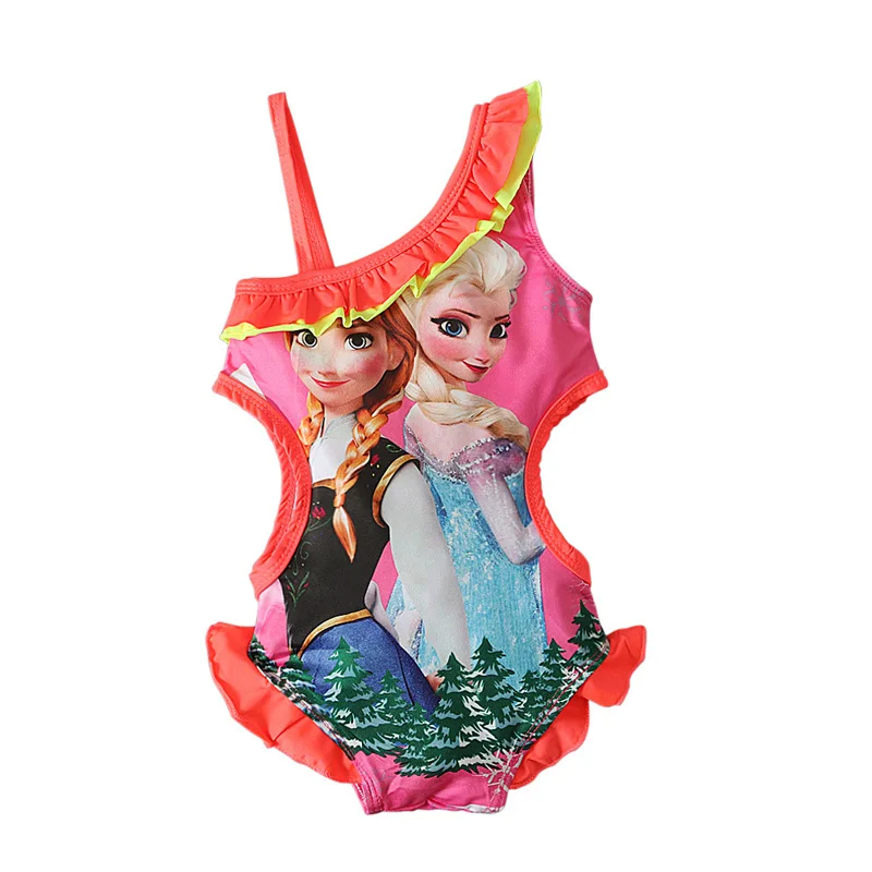 Baby-Girl-Swimsuit-One-Piece-Children-Swimwear-Princess-Frozen-Anna ...