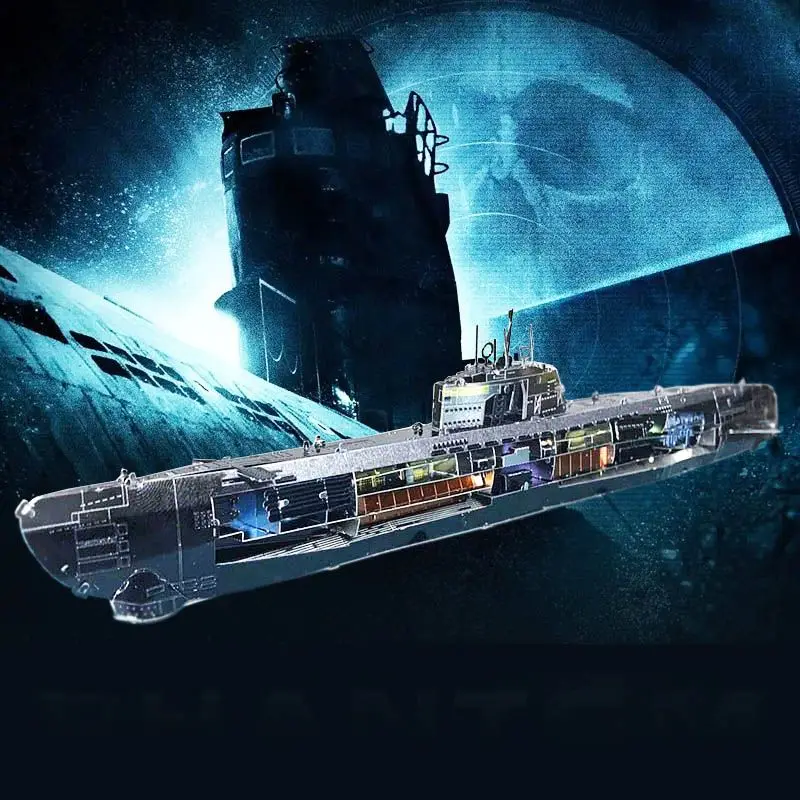 German-Undersea-Boat-Type-XXI-Color-Metal-Ship-Assembly-Physics ...