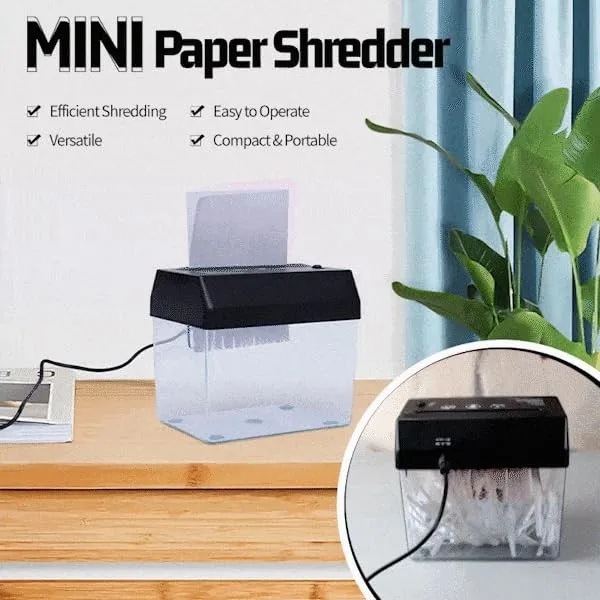 Shredder Oil Electric Paper Shredder, Electric A4 Paper Shredder, USB ...