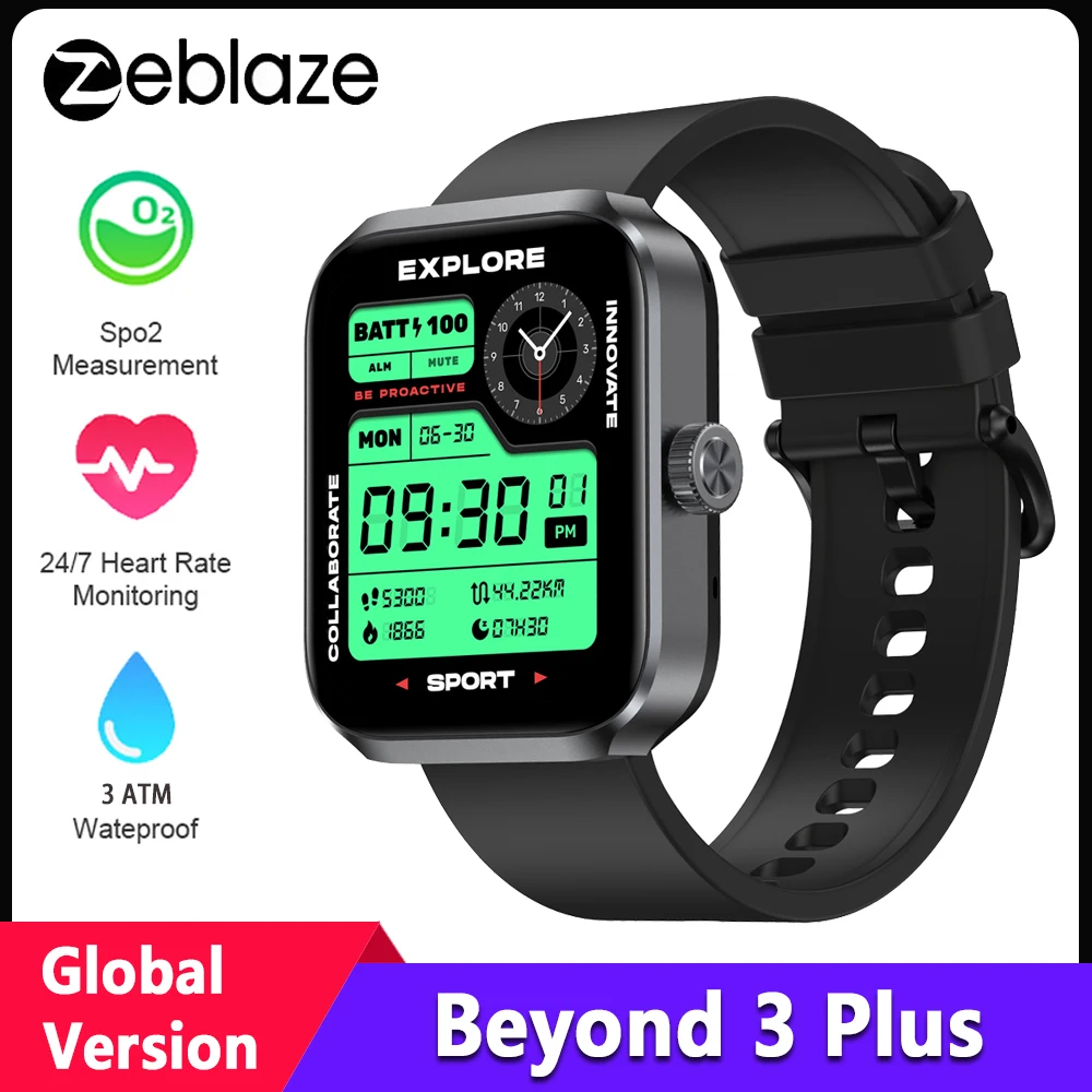 Zeblaze-Beyond-3-Plus-GPS-Smart-Watch-Men-1-78-AMOLED-Screen-with ...