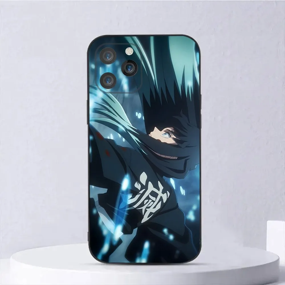 Muichiro Tokito Anime Soft Silicone Black Phone Case for iPhone 8 Plus (Z6)