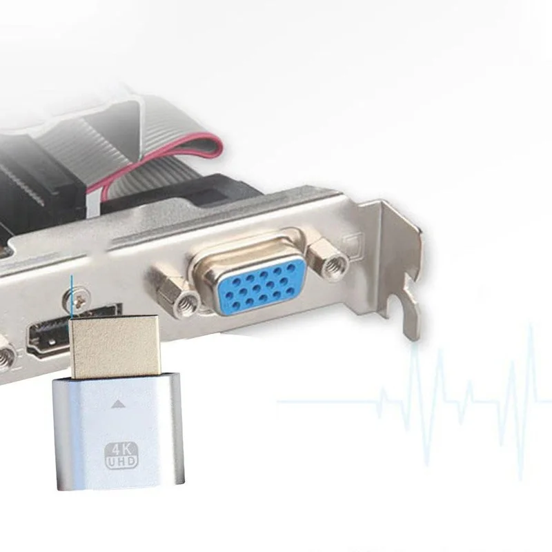 HDMI Virtual Display 4K HDMI DDC EDID Dummy Plug EDID Display Cheat ...