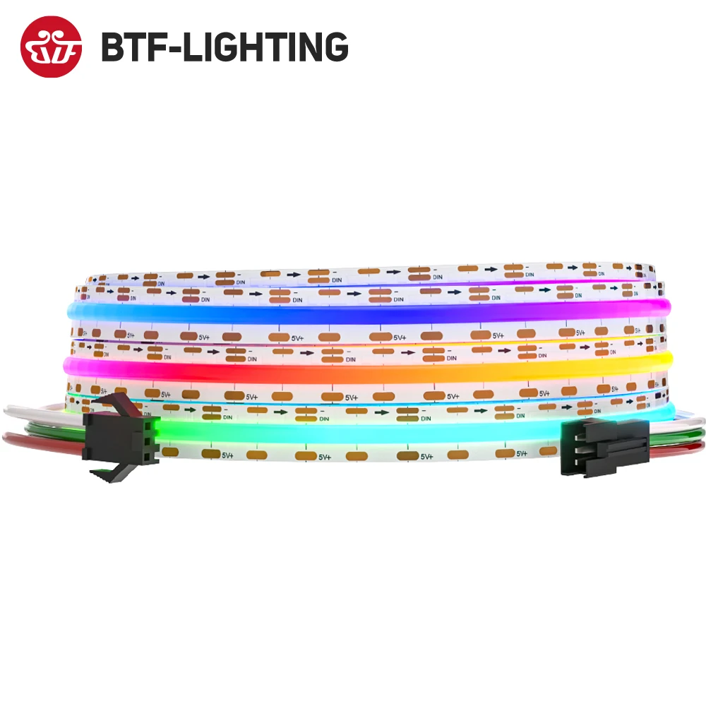 FCOB-SPI-RGB-IC-LED-Light-Strip-DC5V-WS2811-Addressable-180-LEDs-Smart ...