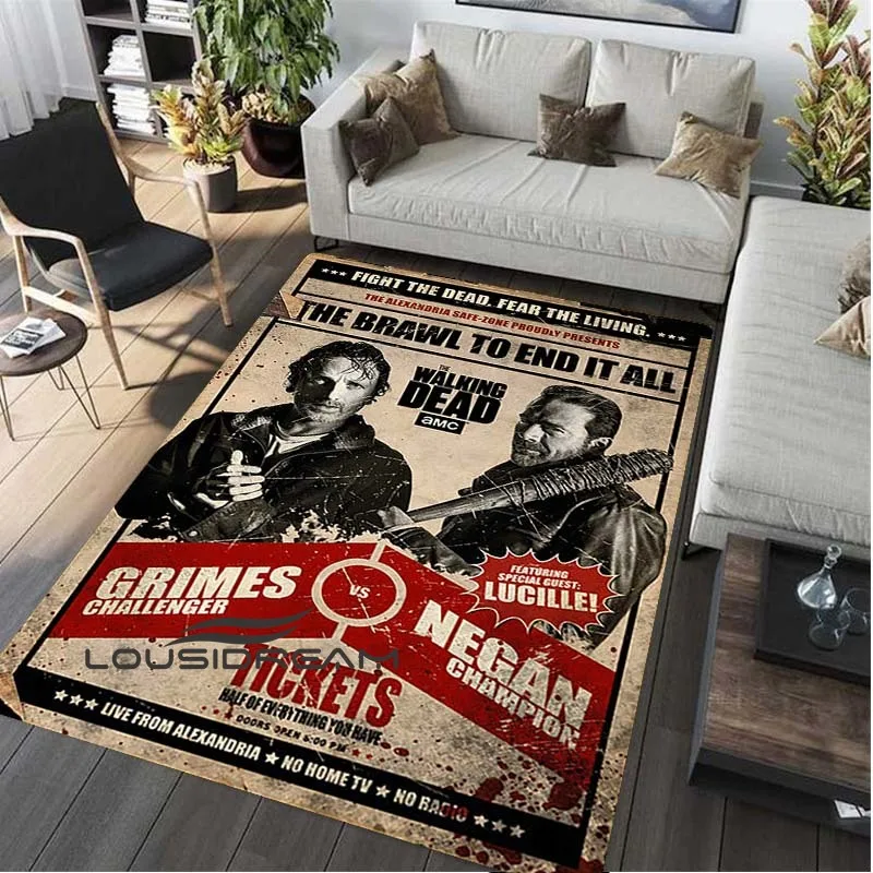 The Walking Dead Horror Zombies Collection Carpet Living Room Home ...