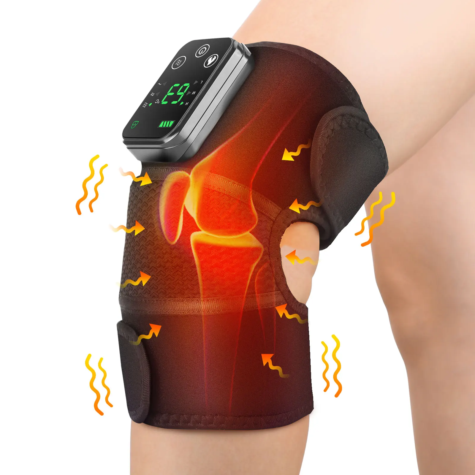 Electric Heating Vibration Therapy Knee Elbow Leg Arthritis Massage