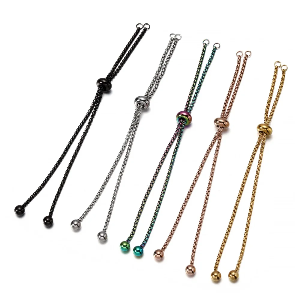 3-4pcs-Stainless-Steel-Adjustable-Slider-Chain-for-Jewelry-Making-DIY ...