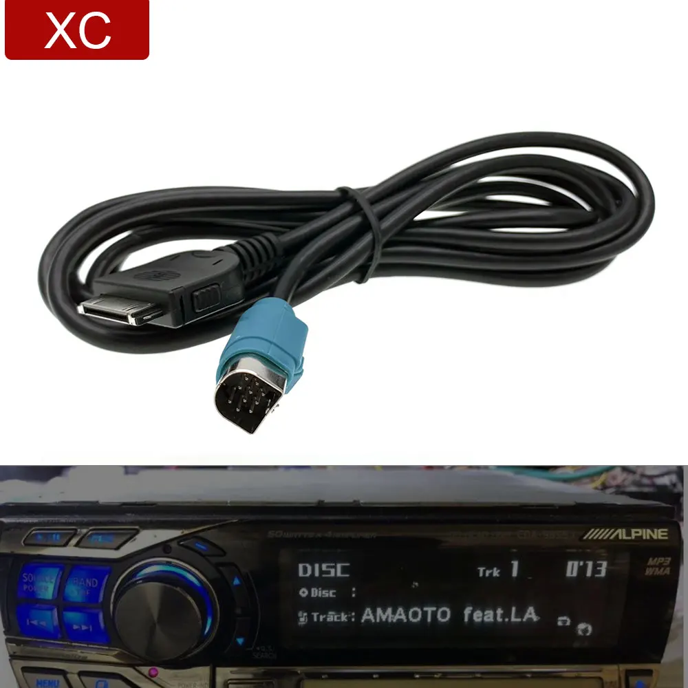 Cable-adaptador-auxiliar-para-coche-enchufe-de-30-pines-para-IPOD ...