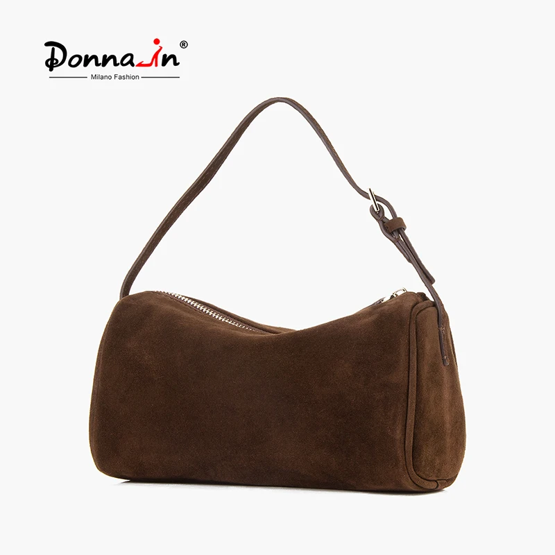 Donna-in Women's Handbag Soft Suede Mini Crossbody Lady Bags Zipper ...