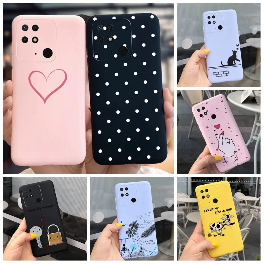 Cute-Love-Heart-Phone-Case-For-Xiaomi-Redmi-10C-Cover-Redmi10C-NFC ...