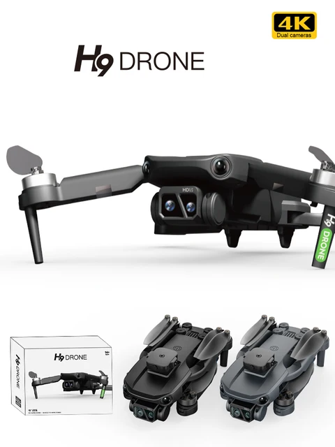 2023 New Genai H9 Obstacle Avoidance 360°Drone Dual HD Camera ...