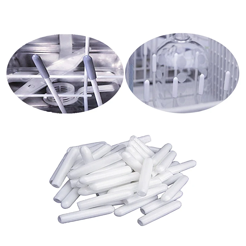 50pcs Dishwasher Rack Caps Tip Tine Cover Cap Flexible Round End Caps ...