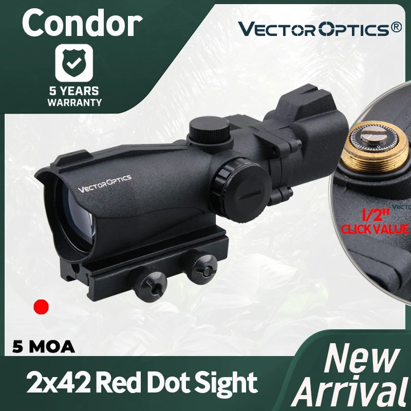 Vector Optics Condor 2x42 Green & Red Dot Shooting Hunting Reflex Rifle ...