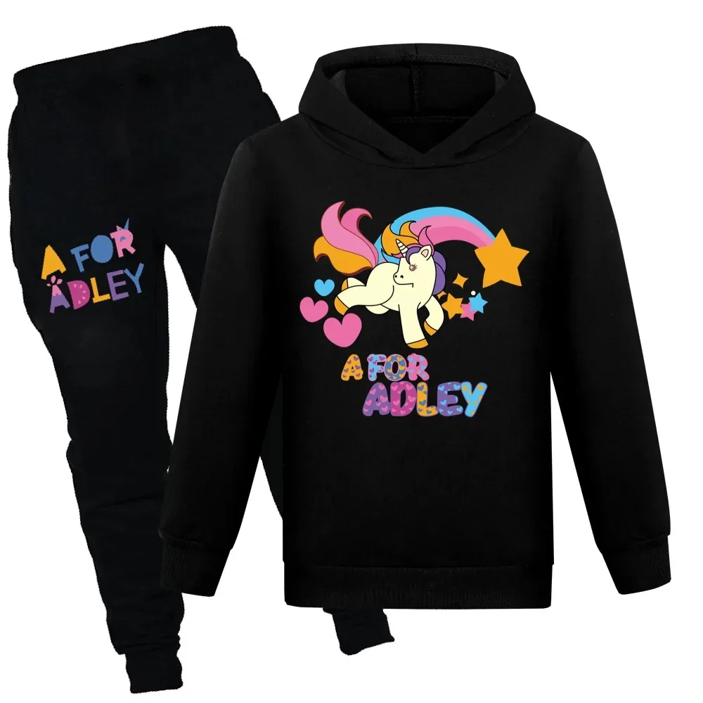 2023-Boys-and-Girls-A-FOR-ADLEY-Cartoon-Clothing-Set-Children-s-Cotton ...
