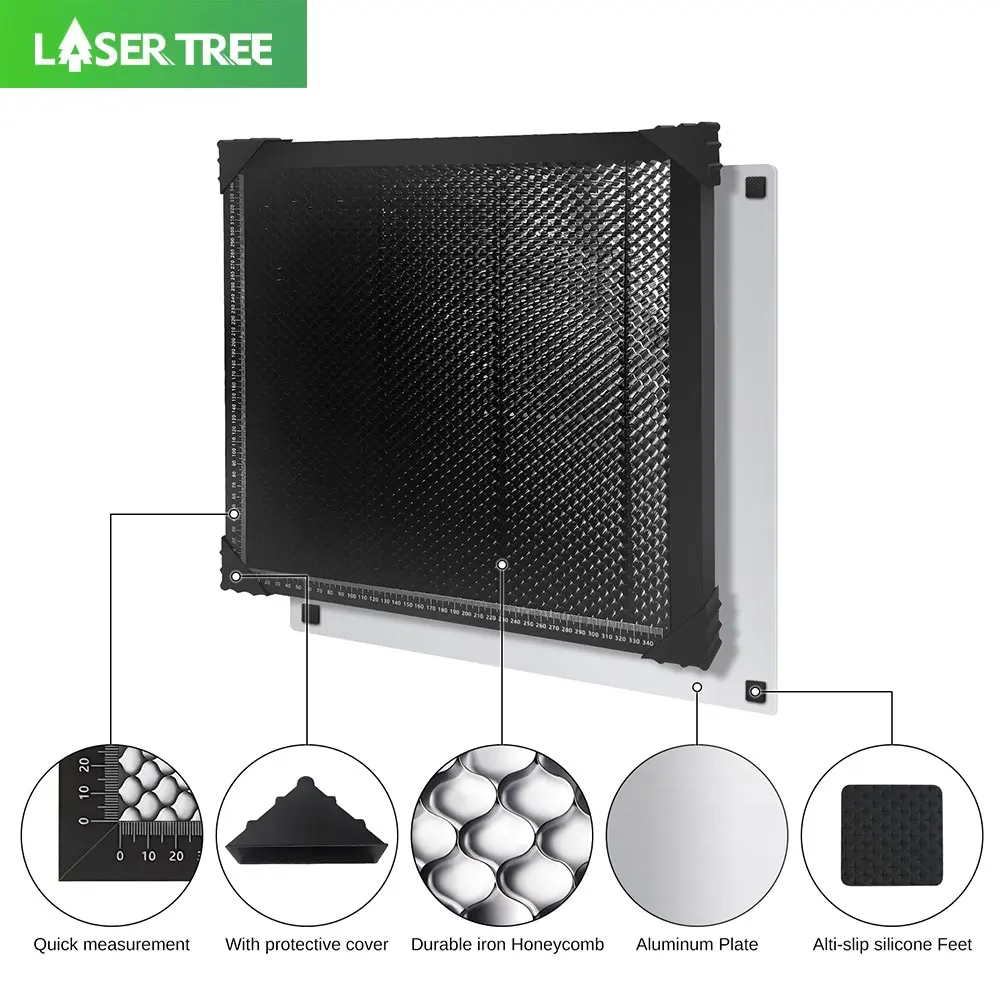 LASER-TREE-Laser-Wroking-Plate-Honeycomb-Working-Table-Size-400-400mm ...