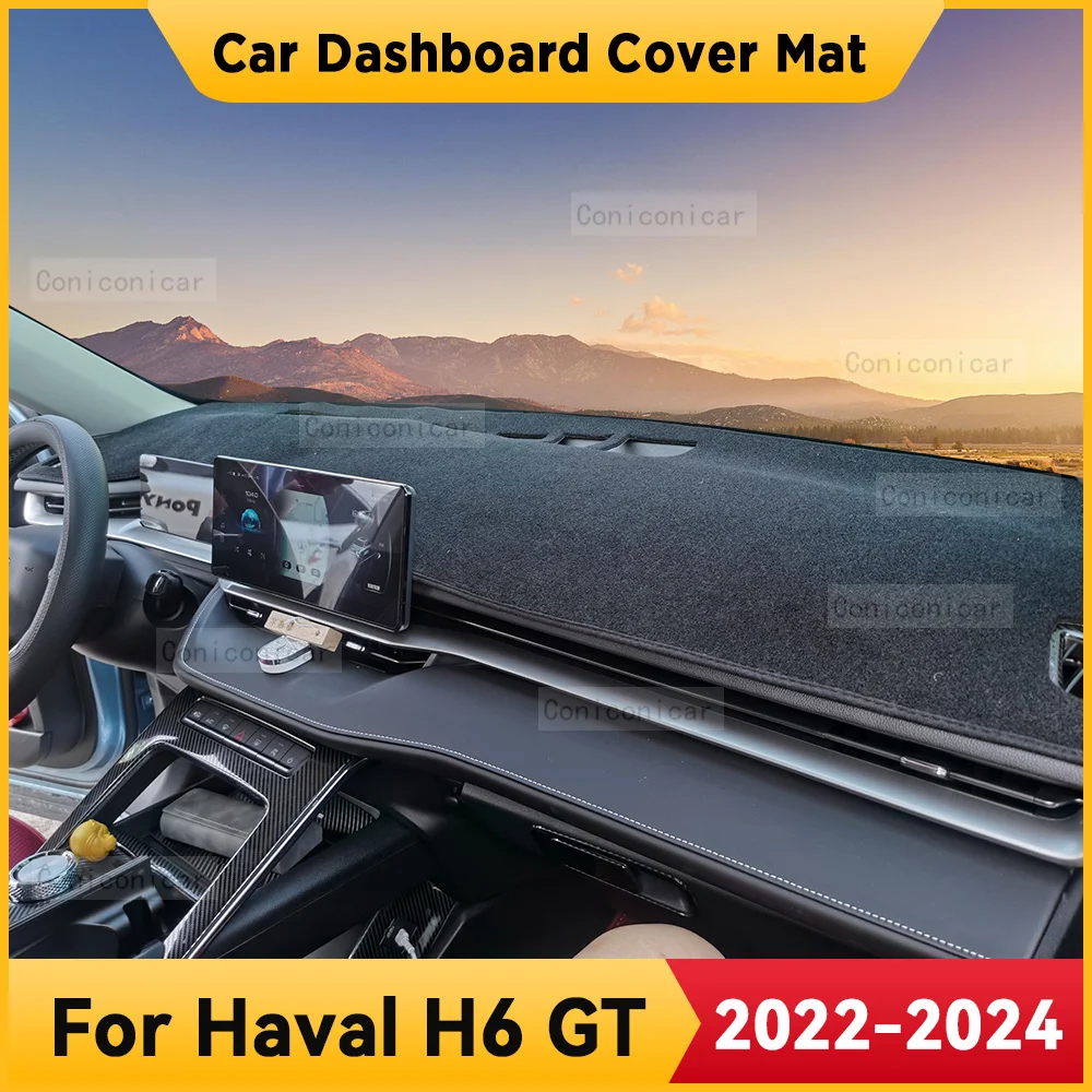 For-Haval-H6-GT-2022-2024-Car-Dashboard-Cover-Mat-Non-slip-Sun-Shade ...