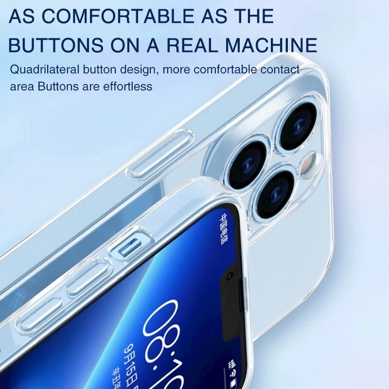 Ultra Thin Clear Soft TPU Silicone Phone Case for iPhone 12 Mini (Clear)