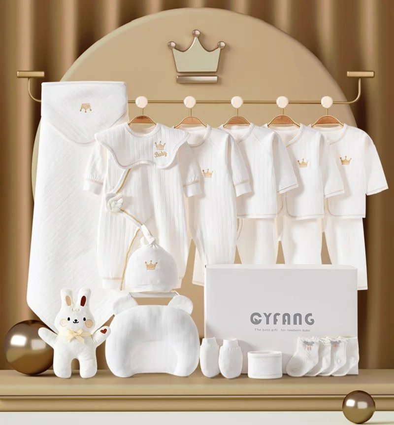 15/17/20 Pieces Newborn Baby Boys Clothes Sets 100% Cotton Toddler ...