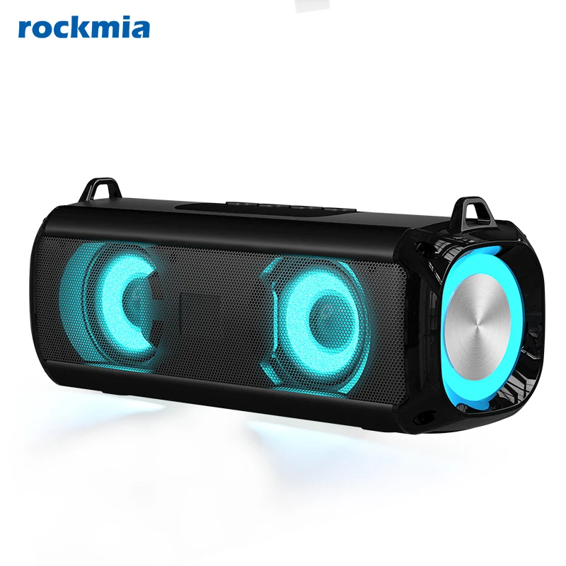 Altavoz con luces LED RGB, reproductor de música inalámbrico portátil ...