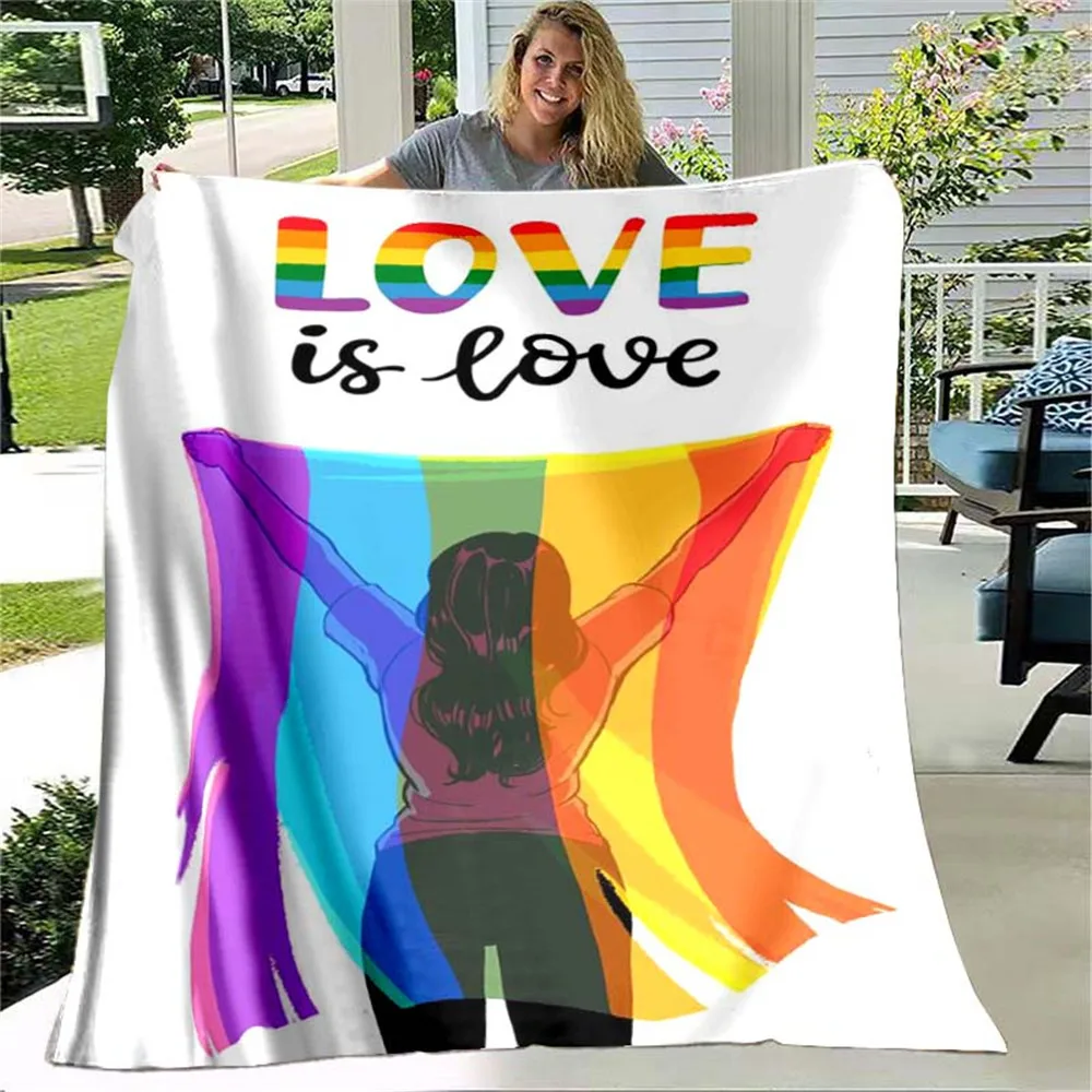 CLOOCL Happy Pride Month Blanket LGBT Lesbian 3D Printed Throw Blankets ...