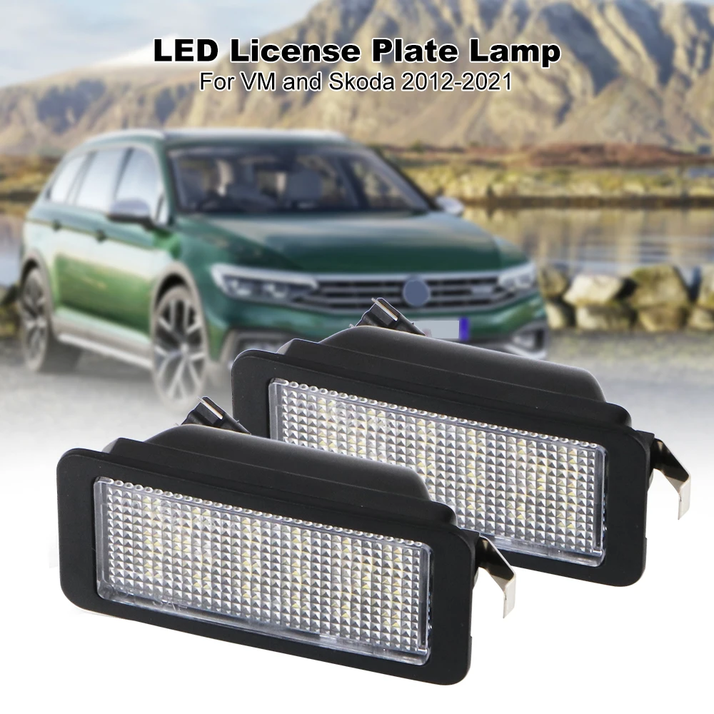 Car-License-Number-Plate-Lights-LED-5700K-Tail-Light-For-VW-up-e-up ...