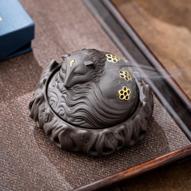 Fox-Animal-Ceramic-Incense-Burners-Coil-Stick-Holder-Base-for-Temple ...
