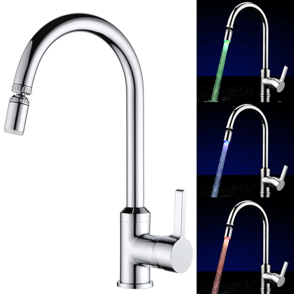 Temperature-Control-Sensitive-LED-Rotatable-Water-Faucet-Light-Water ...