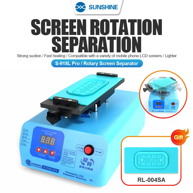 SUNSHINE S-918L Pro 8.5-inch Rotary Screen Separator Support LCD Screen ...