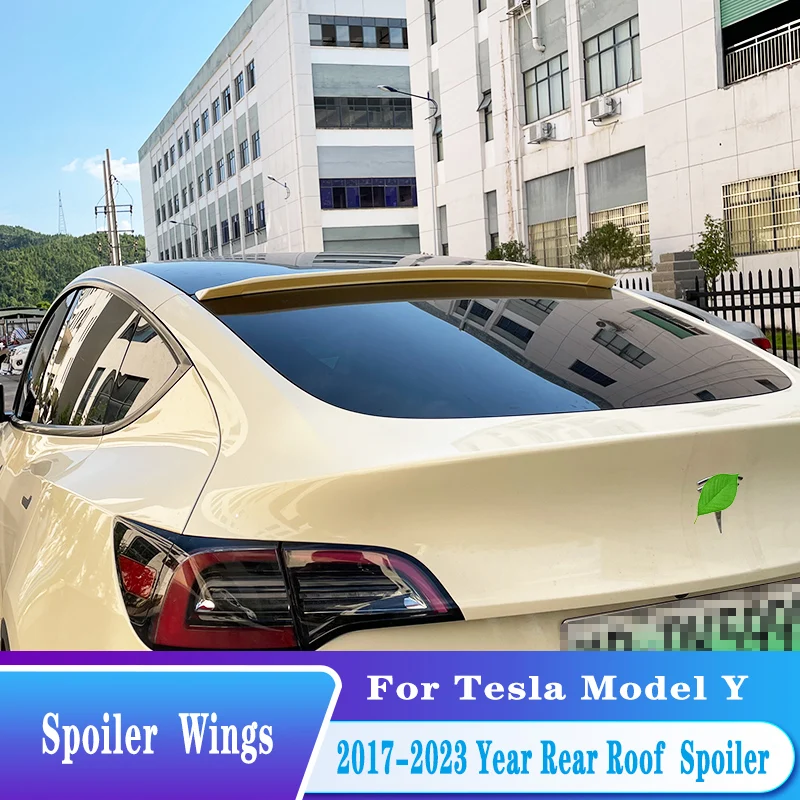 For-Tesla-Model-Y-Spoiler-2017-2023-Year-Roof-Spoiler-Rear-Wings-ABS ...
