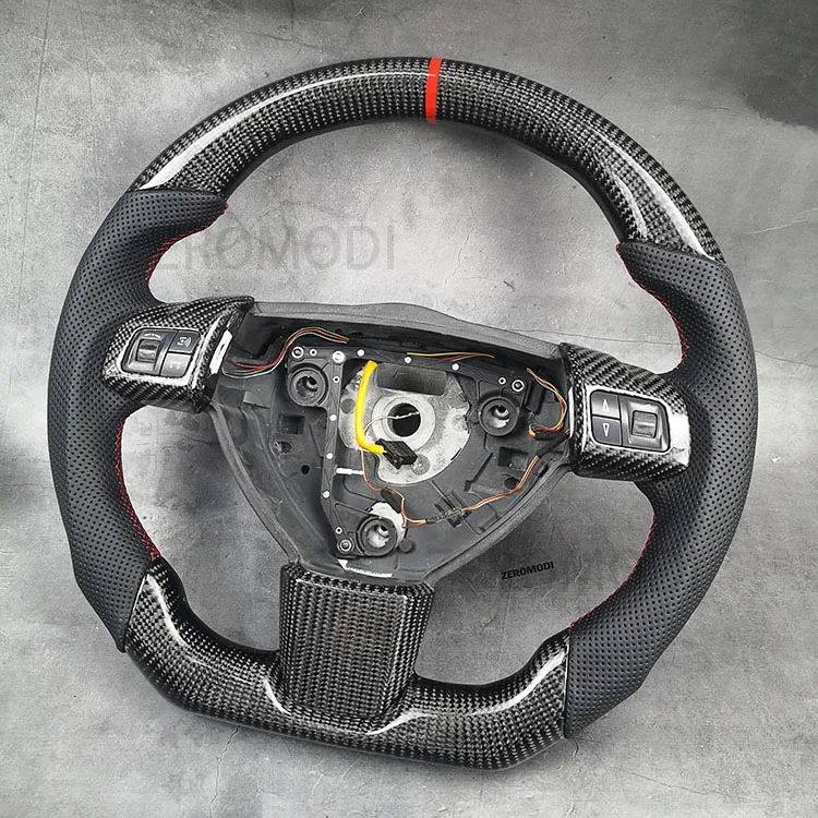 Carbon-Fiber-Leather-Flat-bottom-Steering-wheel-For-VAUXHALL-OPEL-ASTRA ...