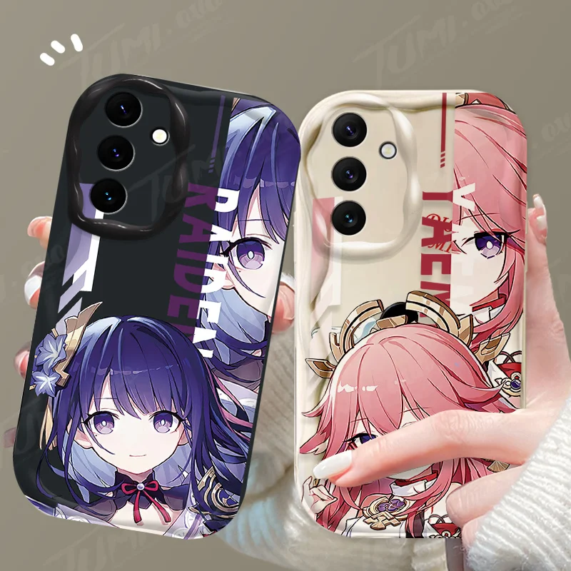 Genshin-Impact-Raiden-Shogun-Wave-Phone-Case-For-Samsung-Galaxy-A54-A34 ...