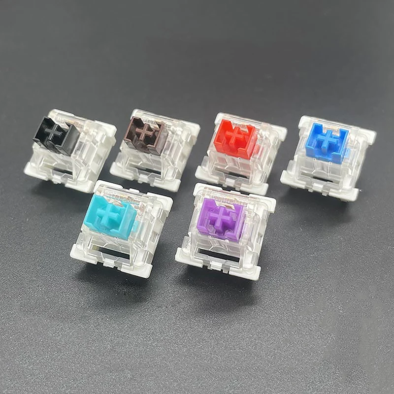 10Pcs-Dustproof-Switch-For-Mechanical-Gamer-Keyboard-Axis-Blue-Red ...