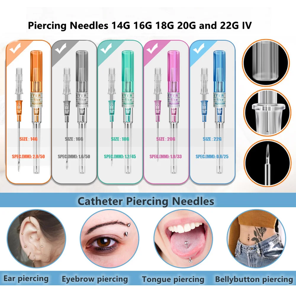 5Pcs-Set-Surgical-Steel-I-V-Catheter-Hollow-Piercing-Needles-Kit-for ...