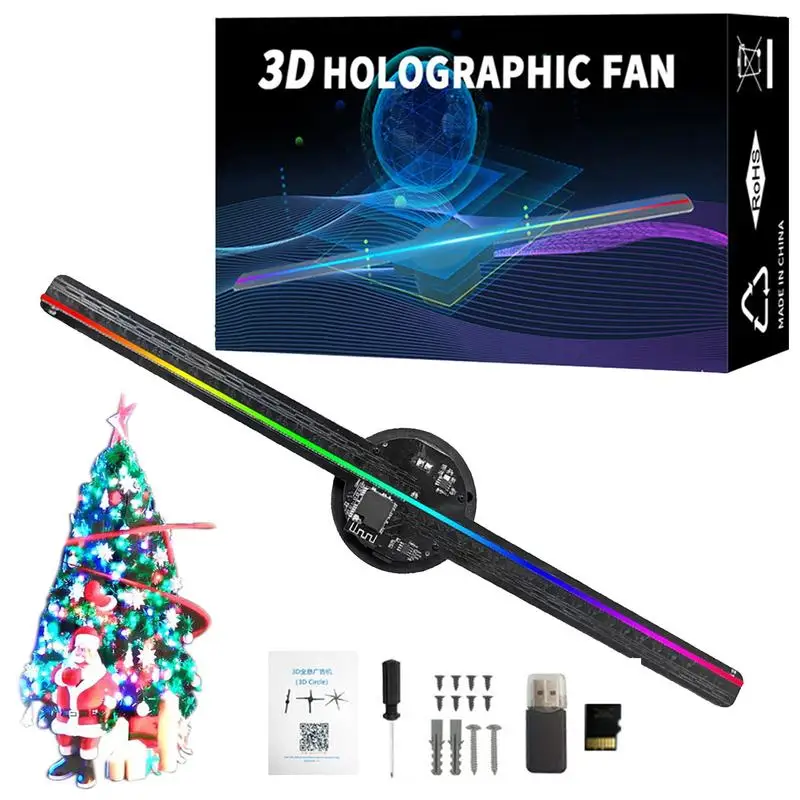 Kerst-3D-Hologram-LED-Fan-Projector-16-5in-LED-Fan-Hologram-Projector ...
