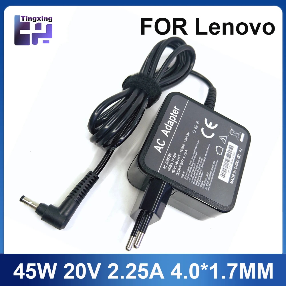 45W 20V 2.25A 4.0*1.7MM Laptop Adapter Charger For Lenovo YOGA 310 510 ...