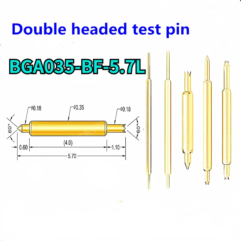 100PCS-Box-Double-Head-BGA-Semiconductor-Testing-Spring-Pin-035-BB-BF5 ...