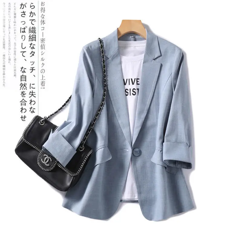 New Arrival Spring Autumn Arts Style Women Loose Casual Three Quarter