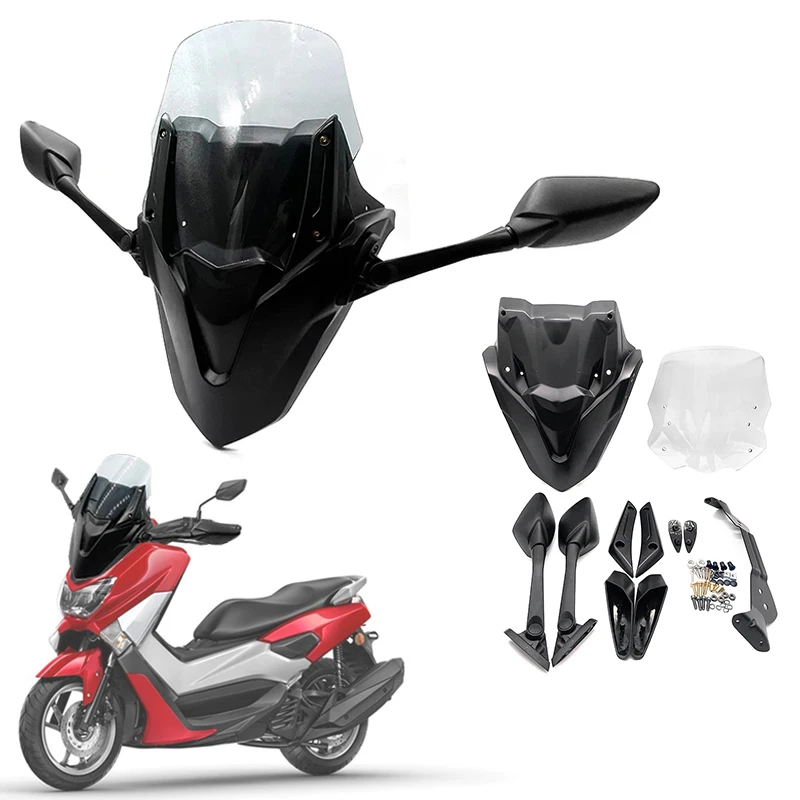 2023-2021-New-NMAX125-NMAX155-Windscreen-Windshield-with-Front-Mask ...