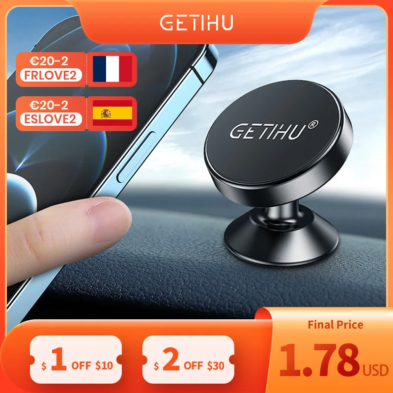 GETIHU-Magnetic-Car-Phone-Holder-Magnet-Smartphone-Stand-GPS-Support ...