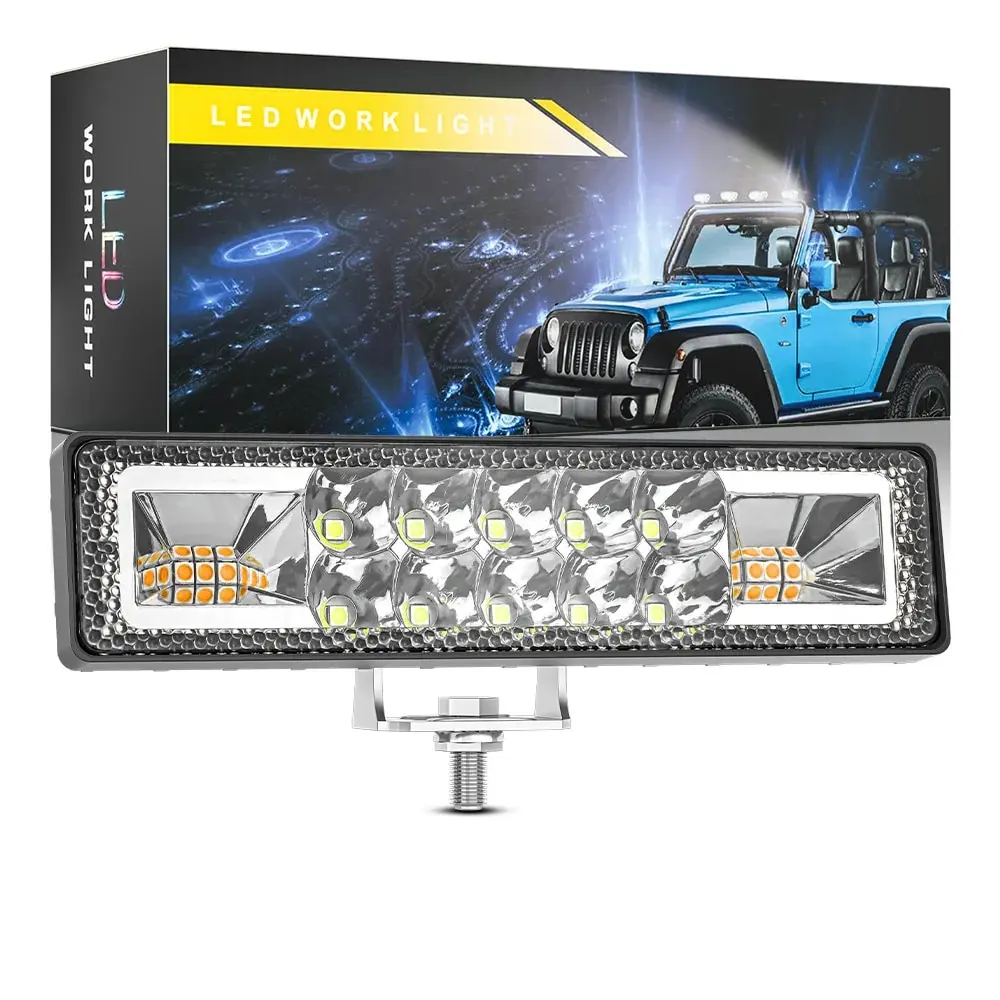 6inch-16LED-Flashing-Running-Auxiliary-Lights-Modified-Lights-Car-LED ...