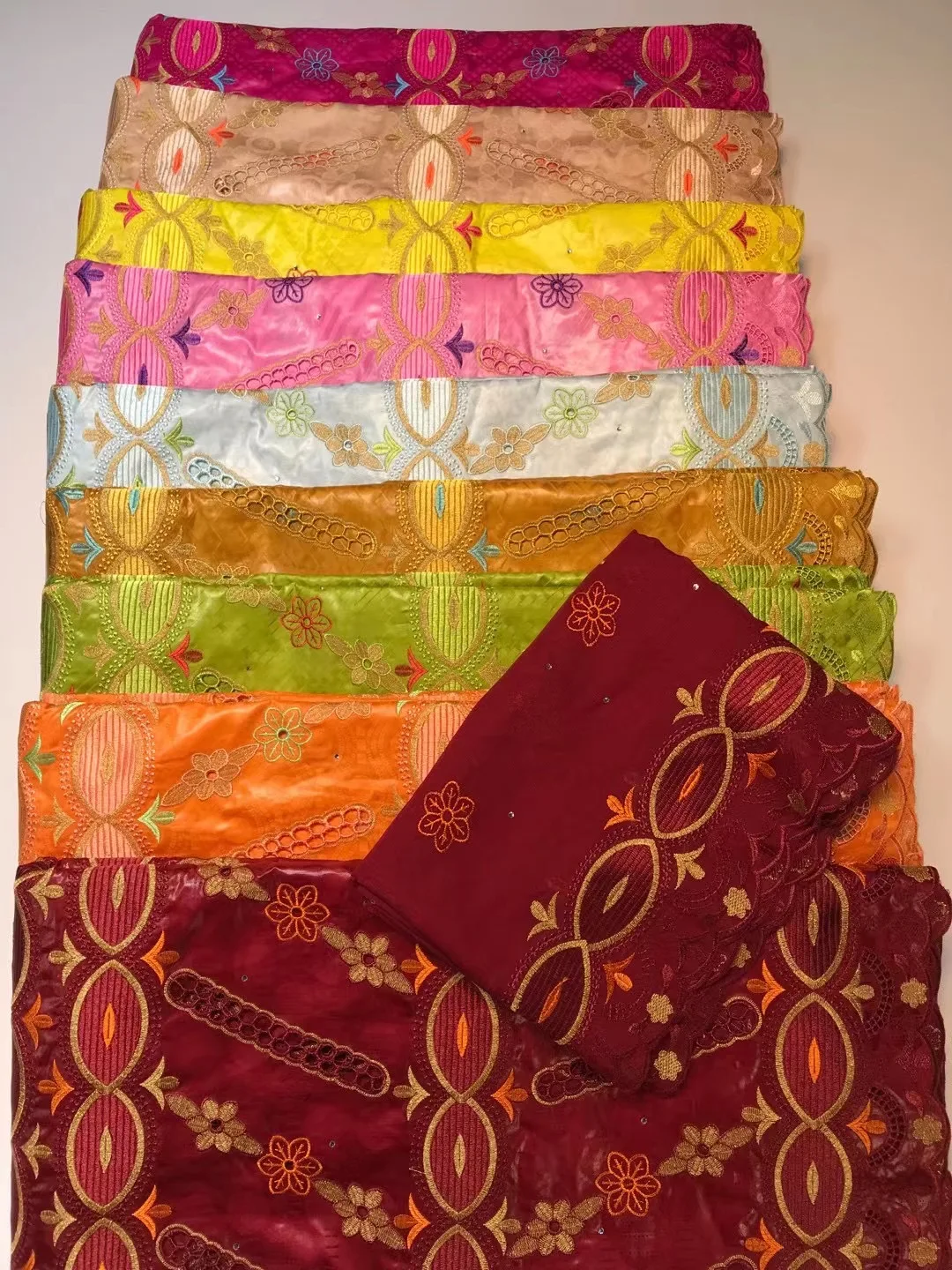 Fashion Basin Riche Fabrics Cotton Embroidery Dry Lace African Bazin ...