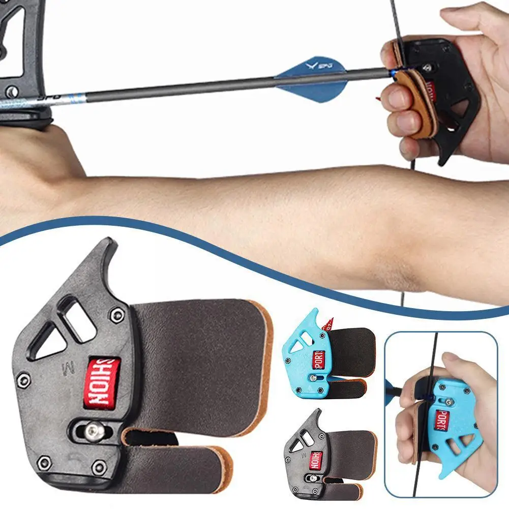 Archery-Barebow-Finger-Tab-Finger-Guard-Protector-Saver-LH-RH-For ...