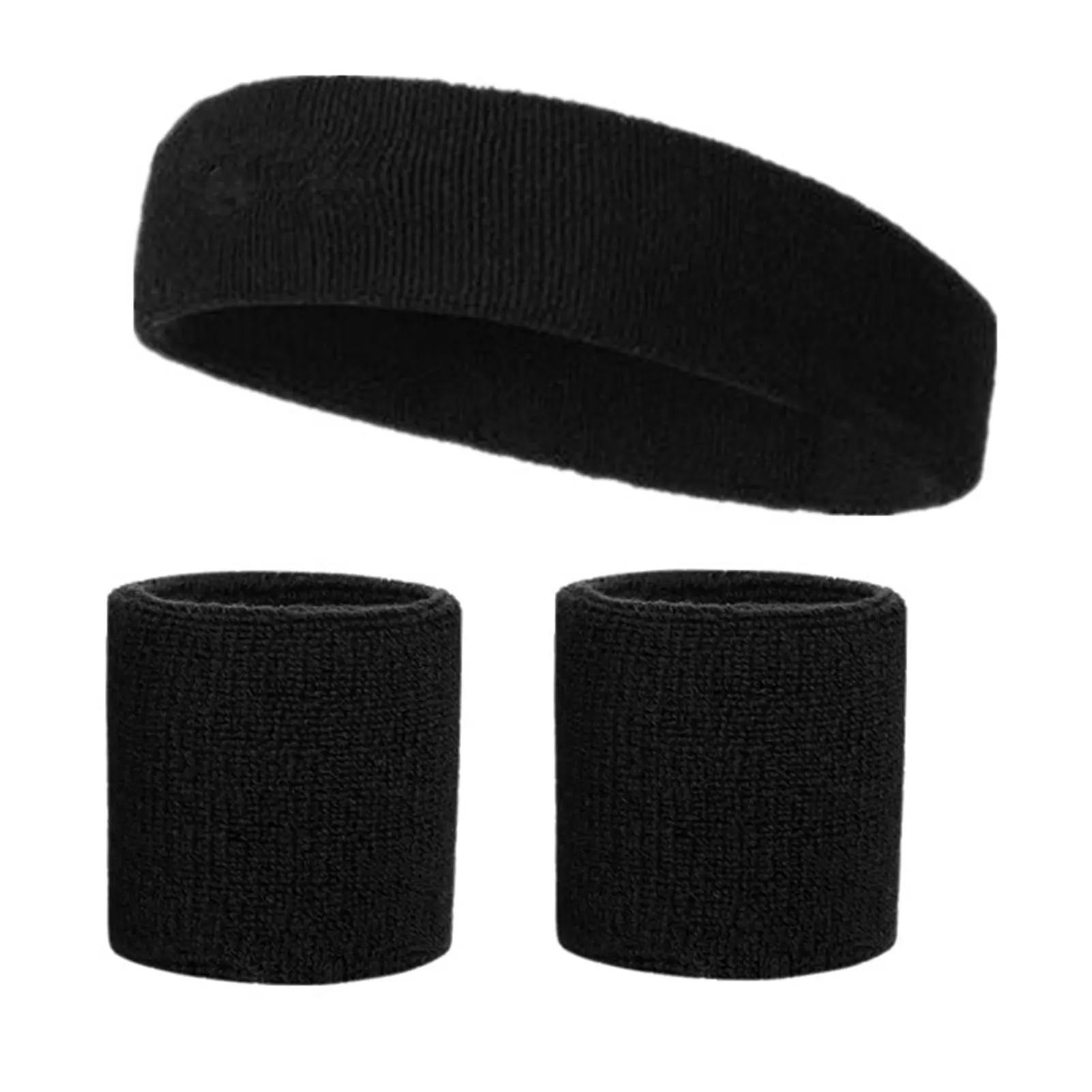 3pcs-Men-Women-Basketball-Sweatbands-Set-Yoga-Headband-Wristbands ...