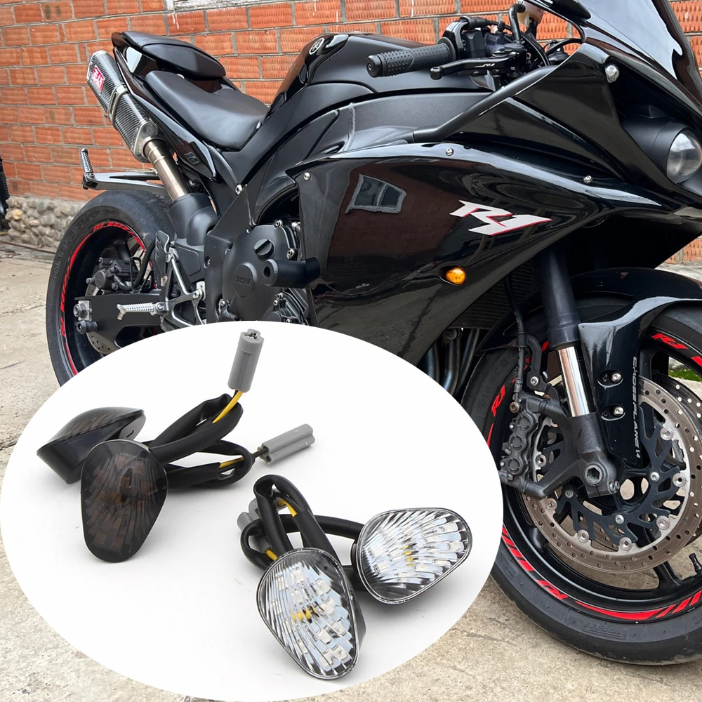 LED Turn Signal Light Indicator Lamp Flush Mount For Yamaha YZF R1 R6 ...