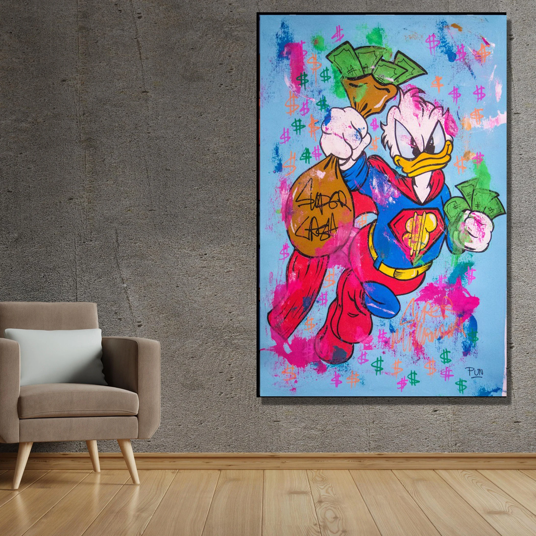 P-ster-de-pato-Donald-de-Super-efectivo-pinturas-de-personajes-de ...