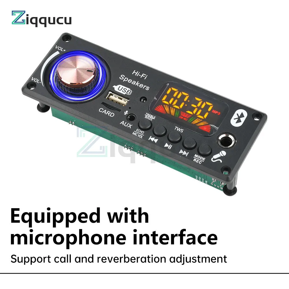 DC 12V MP3 BT Decoding Board Car Audio Mp3 Decoder Bt 5.3 Without ...