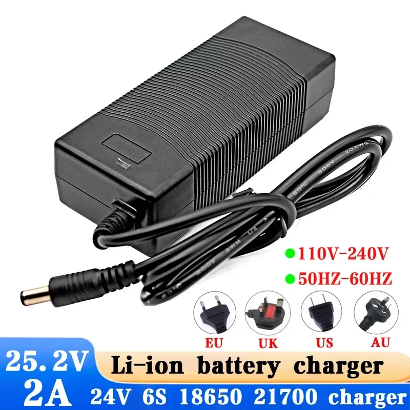 25.2V 6S 2A 25.2V 2A DC5.5*2.1mm Universal AC DC Power Supply Adapter ...